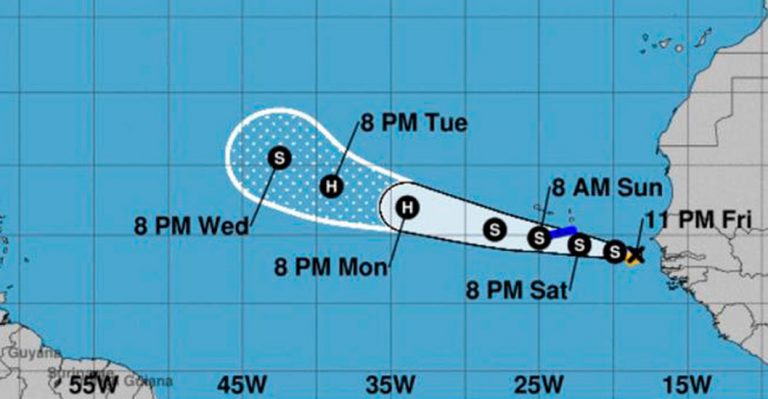 ¡SE DESPLAZA CON VELOCIDAD! Se forma tormenta tropical Helene en el Atlántico oriental - Noticia ...