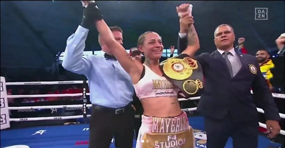 ¡"EL TÍTULO REGRESA A CASA"! No cabe de contenta la boxeadora zuliana ...