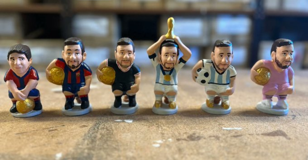 ¡COLECCIÓN DE SEIS FIGURAS! El caganer de Messi es el más vendido de la ...