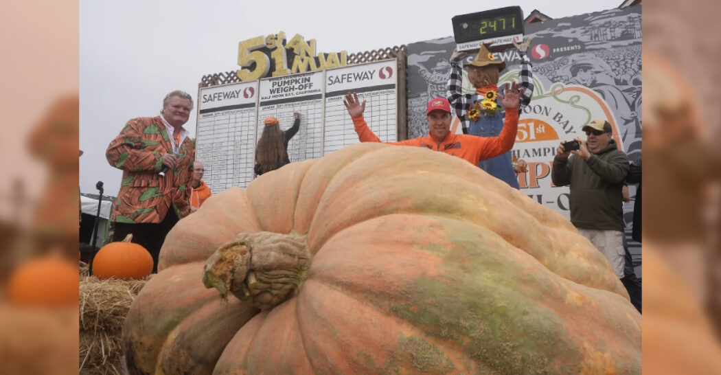 ¡ASOMBROSA COSECHA! Calabaza de 1.120 kilos gana concurso en California ...
