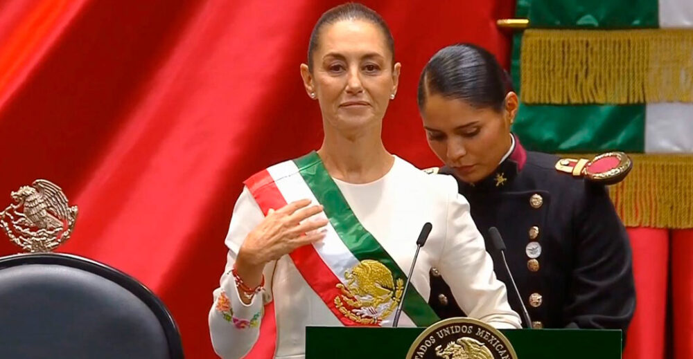 ¡HACIENDO HISTORIA! Claudia Sheinbaum asume como la primera mujer presidenta de México - Noticia ...