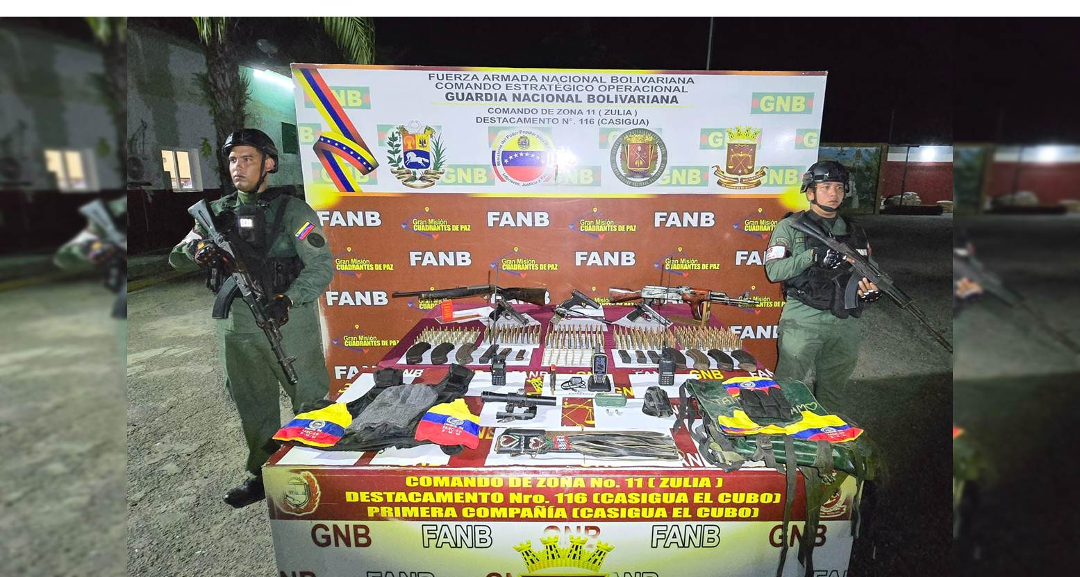 ¡GOLPE A LA GUERRILLA! GNB incauta material de guerra perteneciente a ...