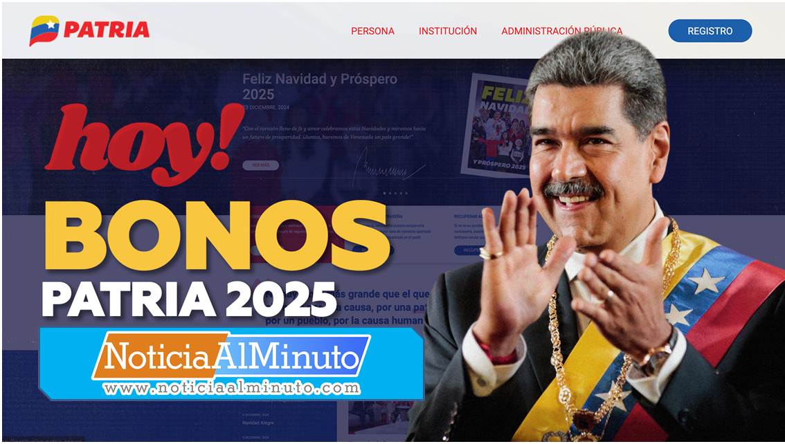 ¡ES POSIBLE QUE TE LLEGUE UNO, CHEQUEA! Estos son los bonos Patria que ...