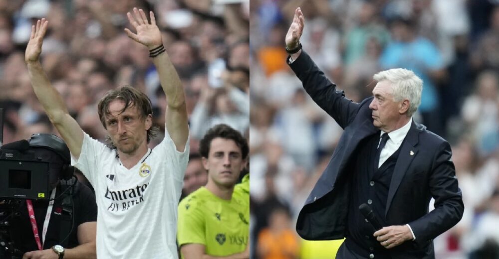 ¡ADIÓS A DOS GRANDES FIGURAS! Aficionados del Real Madrid despiden con emoción a Ancelotti y ...